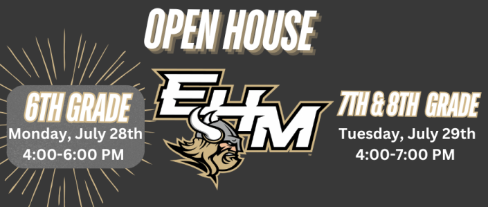 EHMS Open House Dates – East Hall Middle School